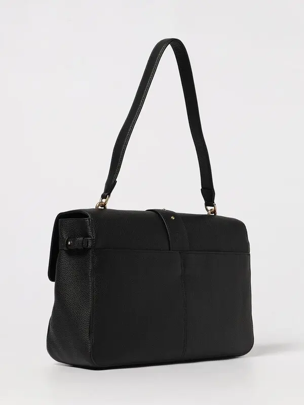 Pinko Leather Shoulder Bag - Black