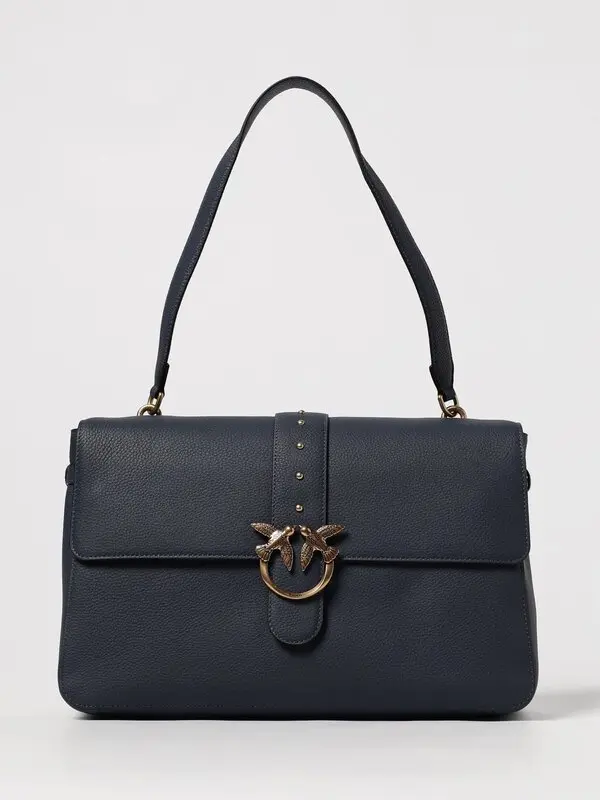 Pinko Leather Shoulder Bag - Blue