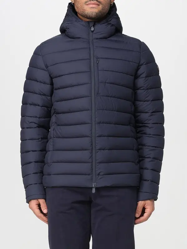SAVE THE DUCK Quilted Hooded Jacket - Blue
