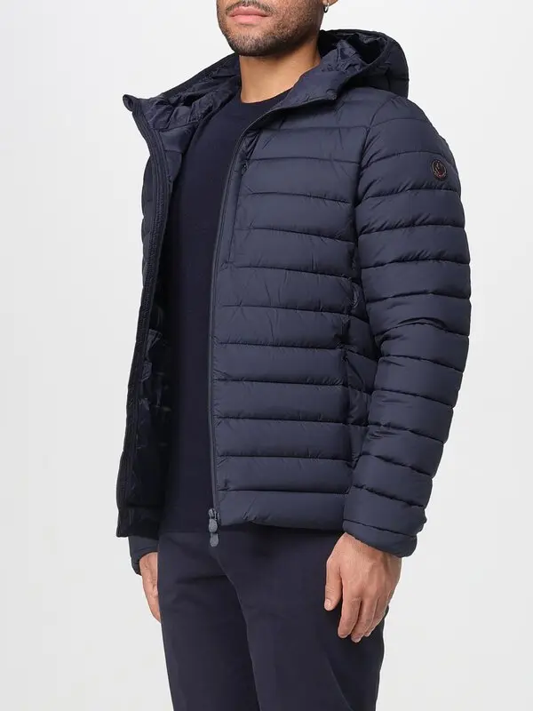 SAVE THE DUCK Quilted Hooded Jacket - Blue
