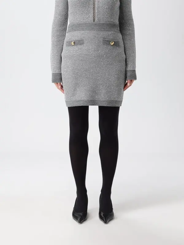 Elisabetta Franchi Knit Skirt - Grey