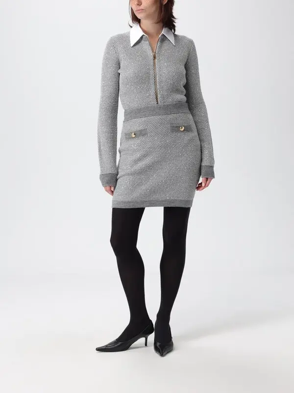 Elisabetta Franchi Knit Skirt - Grey