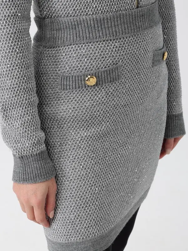 Elisabetta Franchi Knit Skirt - Grey
