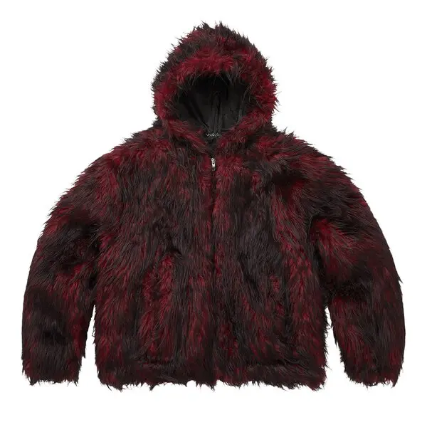 Supreme X Y'S Faux Fur Windstopper Hooded Bomber Jacket - Red