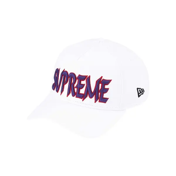Supreme Sharp Spellout Adjustable Cap - White
