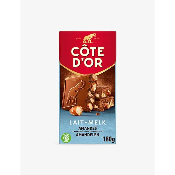 COTE D'OR Milk Chocolate Salted Caramelised Almonds 180g - One-color