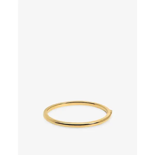 Monica Vinader X Kate Young Thin 18ct Yellow Vermeil Bangle - Gold