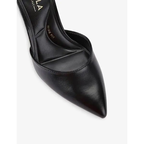 Carvela Refined Heeled Faux-leather Courts - Black