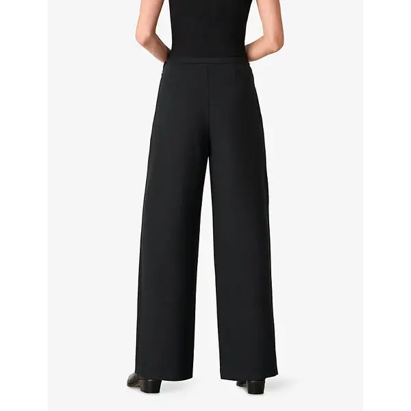 Whistles Wide-leg High-rise Stretch-woven Trousers