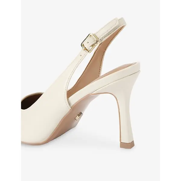Carvela Corletta Wide-fit Heeled Slingbacks - Bone