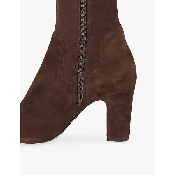 DUNE Faux-suede Heeled Knee-high Boots