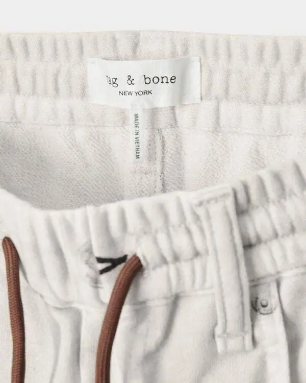 Rag & Bone Miramar Terry Wide-leg Jeans - Ecru