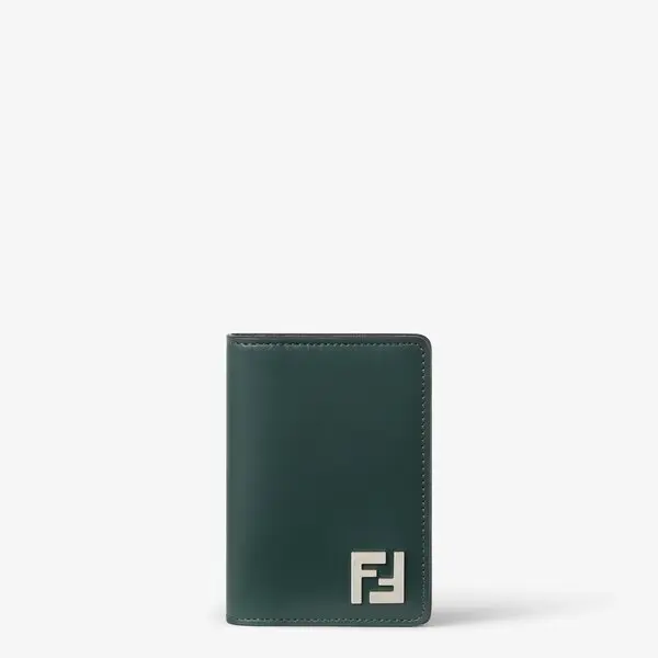 Fendi Ff Squared Card Holder - Green