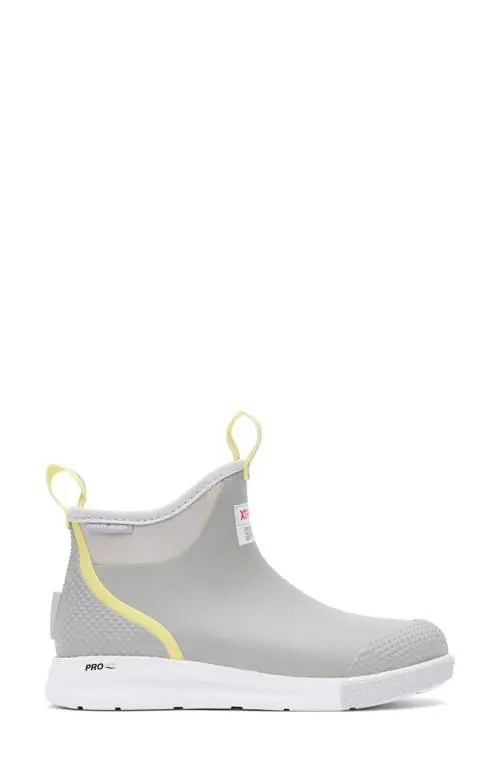 XTRATUF Waterproof Ankle Deck Boot - Gray/yellow