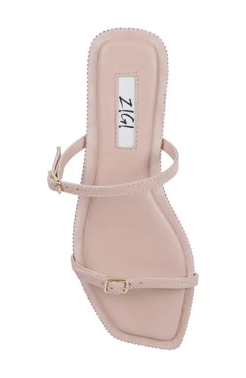 ZIGI Two-strap Sandal - Pink Leather