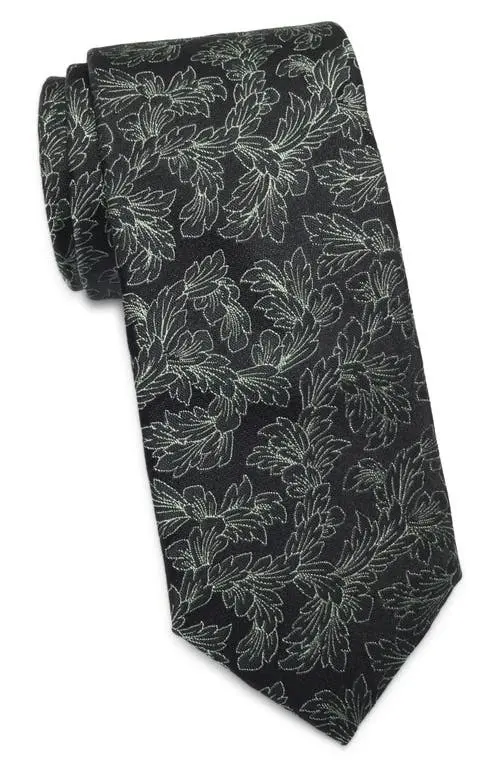 Nordstrom Botanical Silk Neck Tie - Jade