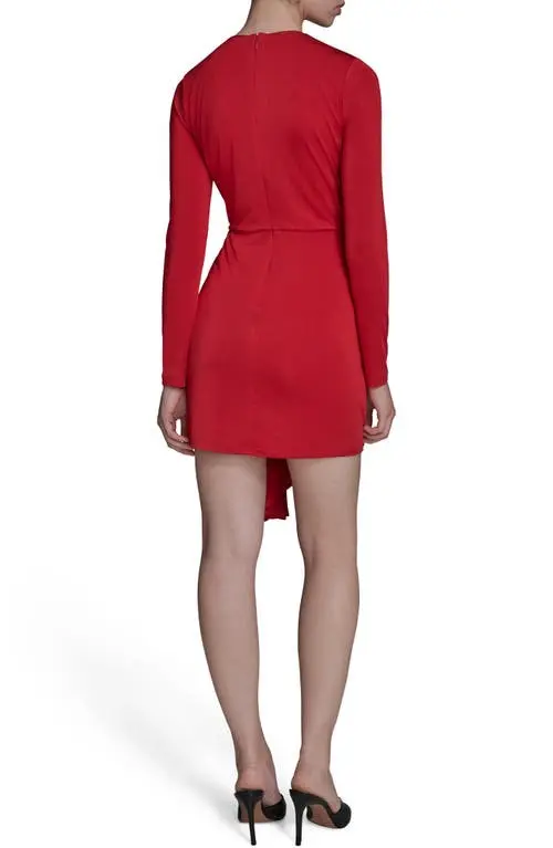Bcbgmaxazria Twisted Long Sleeve Mini Dress