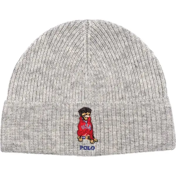 Ralph Lauren Usa Dog Beanie - Andover Heather