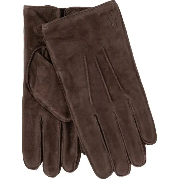 Polo Ralph Lauren Suede Gloves - Dark Brown
