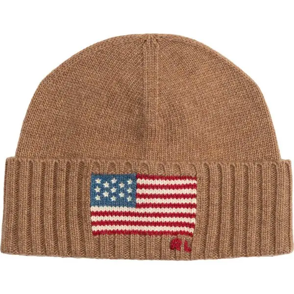 Ralph Lauren Rl Flag Beanie - Italian Heather