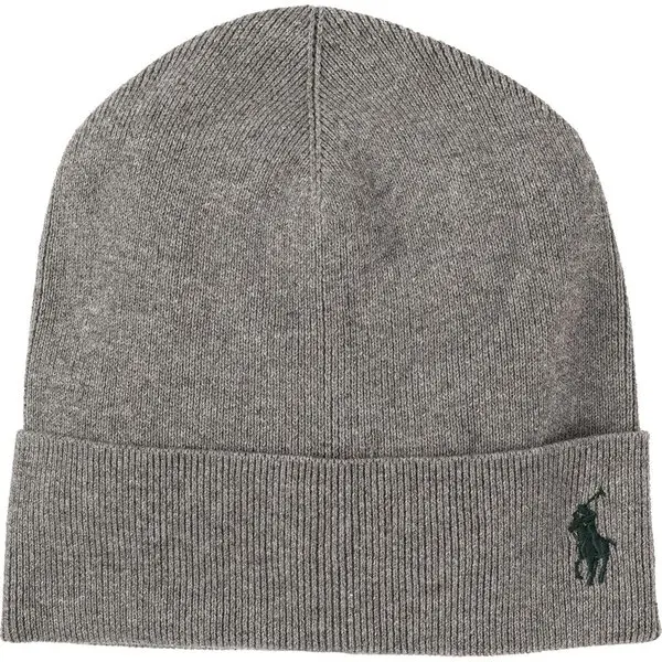 Polo Ralph Lauren Cotton Beanie - Barclay Grey Heather