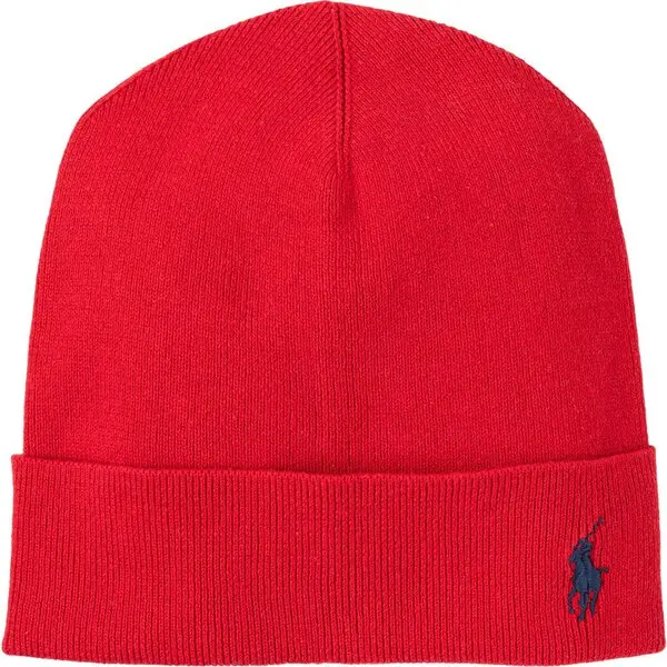 Polo Ralph Lauren Cotton Beanie - Rl 2000 Red