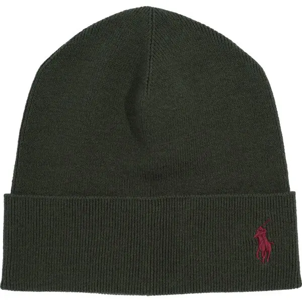 Polo Ralph Lauren Cotton Beanie - Scotch Pine Heather