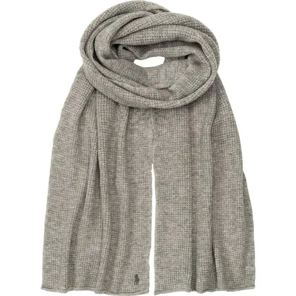 Polo Ralph Lauren Thermal Travel Scarf - Fawn Grey Heather