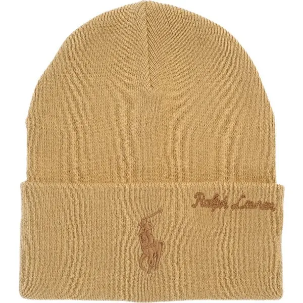 Polo Ralph Lauren Scripted Pony Beanie - Luxury Tan