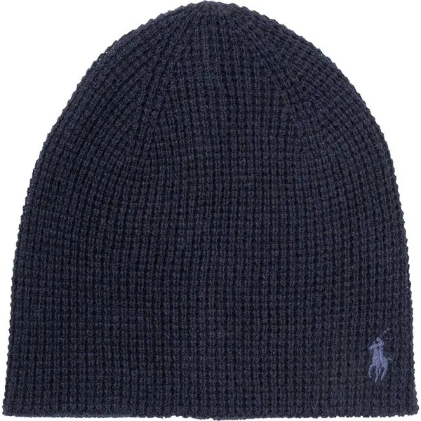 Polo Ralph Lauren Knit Thermal Travel Beanie - Collection Navy