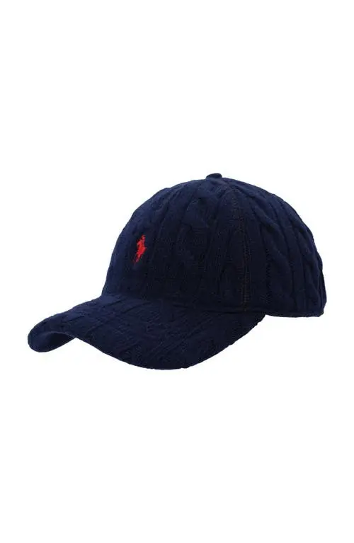 Ralph Lauren Cable Baseball Cap - Newport Navy