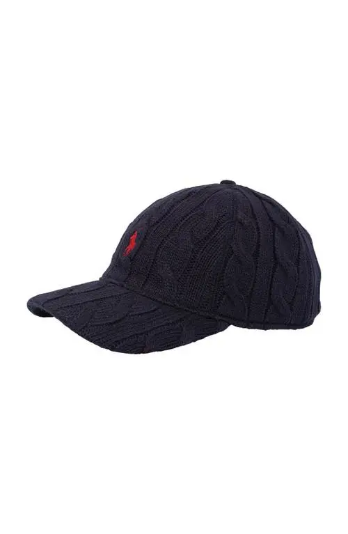 Polo Ralph Lauren Cable Knit Cap - Navy