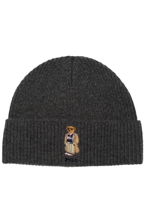 Ralph Lauren Polo Bear Beanie - Barclay Heather