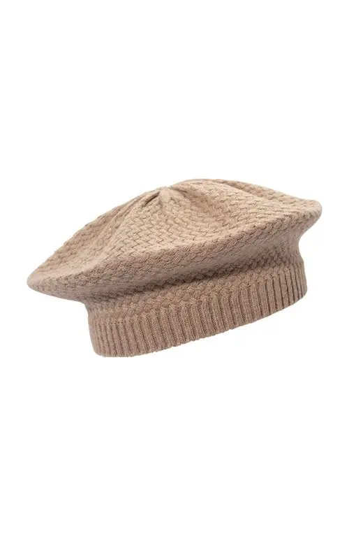 Ralph Lauren Basket Knit Beret - Adirondak Heather