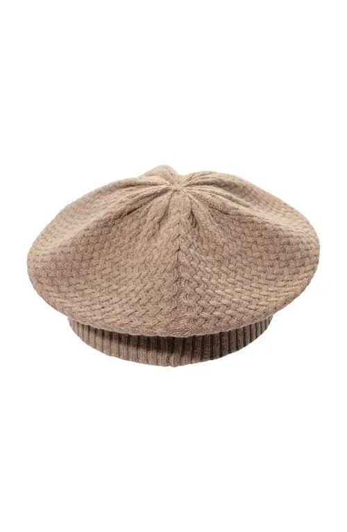 Ralph Lauren Basket Knit Beret - Adirondak Heather