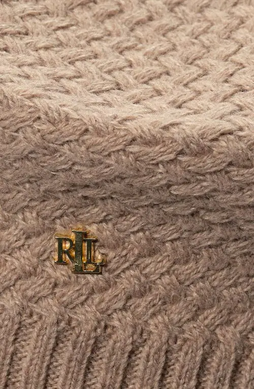 Ralph Lauren Basket Knit Beret - Adirondak Heather