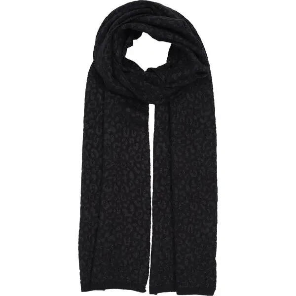 Ralph Lauren Ocelot Knit Scarf - Black