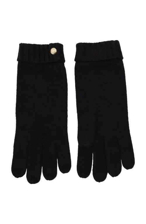Ralph Lauren Crest Knit Gloves - Black