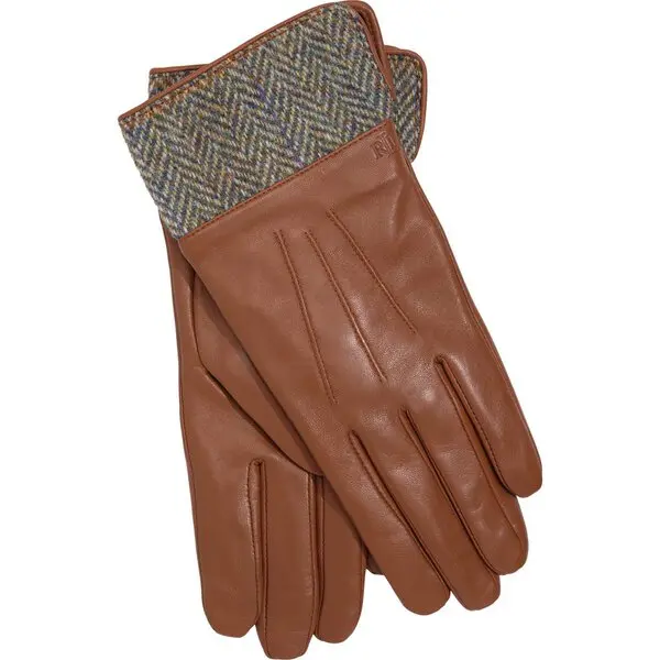 Ralph Lauren Hybrid Gloves - Cuoio