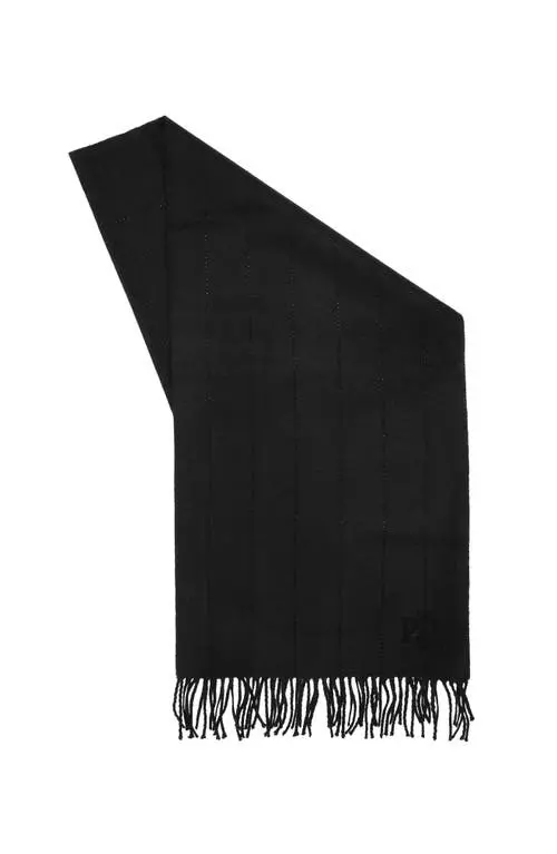 Ralph Lauren Shine Pinstripe Scarf - Black