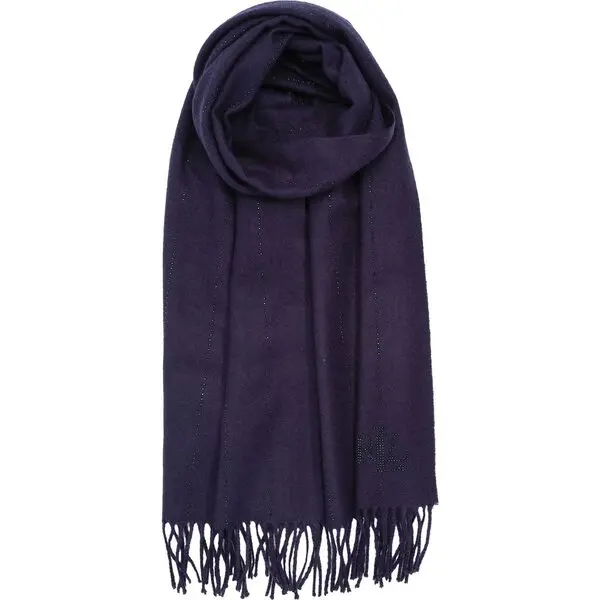 Ralph Lauren Shine Pinstripe Scarf - Navy