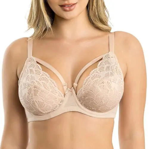 Parfait Olivia Lace Unlined Bra - Cameo Rose