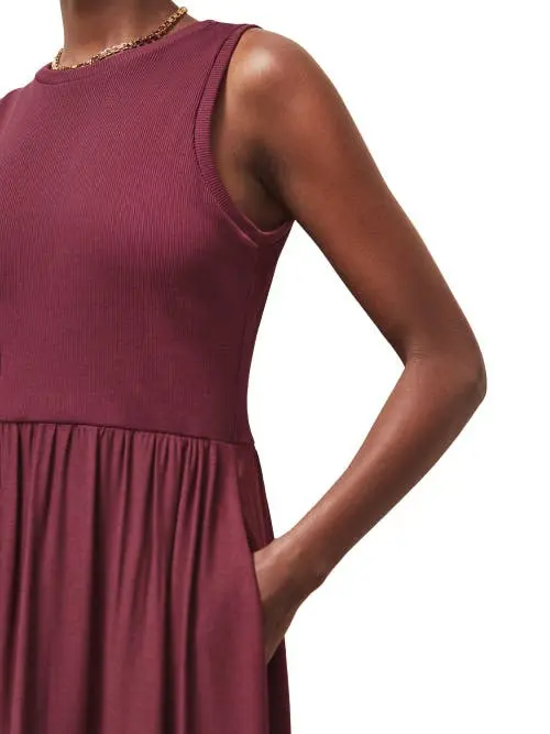RO&ZO Mixed Media Sleeveless Dress