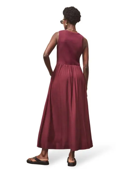RO&ZO Mixed Media Sleeveless Dress