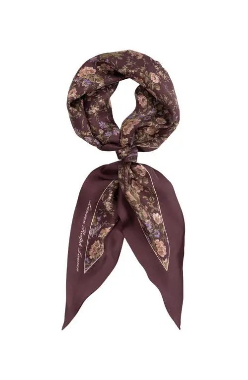 Ralph Lauren Floral Large Diamond - Pinot Noir