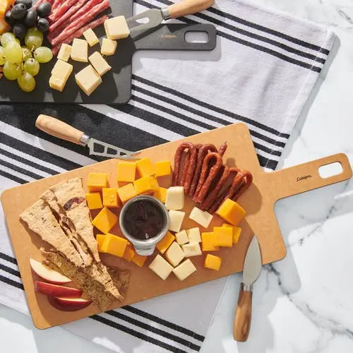 CUISIPRO Fiber Wood Paddle Cutting Board - Slate