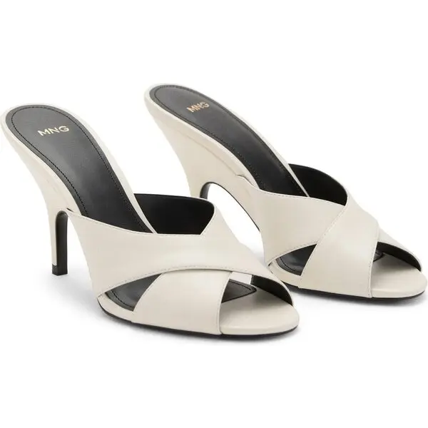 Mango Slide Sandal - Ecru