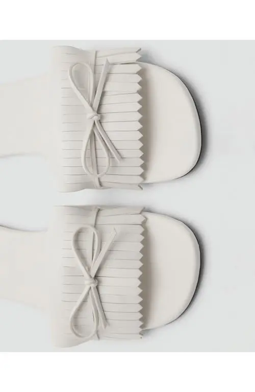 Mango Fringe Slide Sandal