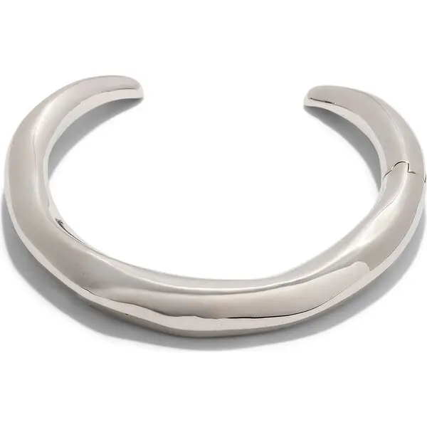 Alexis Bittar Molten Hinged Collar Necklace - Silver