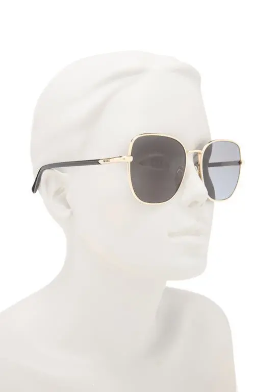 Quay Uptown 58mm Polarized Round Sunglasses